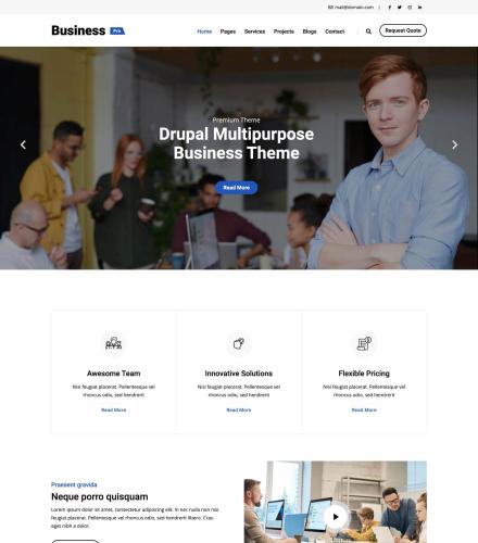 Drupal 10 Themes and Templates - DrupalThemes.io