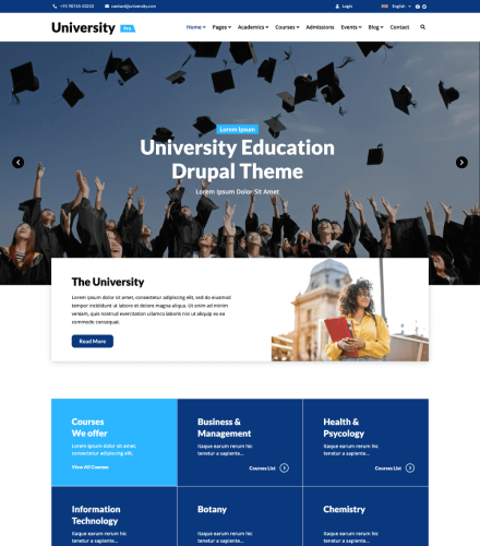 Drupal 10 Themes and Templates - DrupalThemes.io